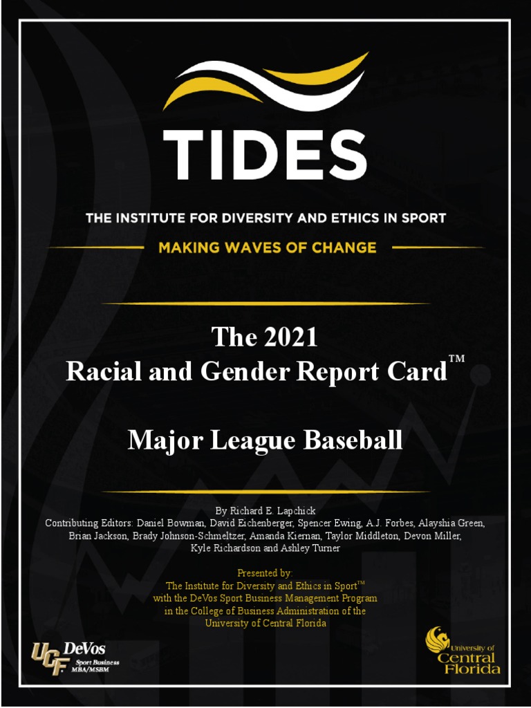 2021 Racial and Gender Report Card | PDF | Major League Baseball | Race ...