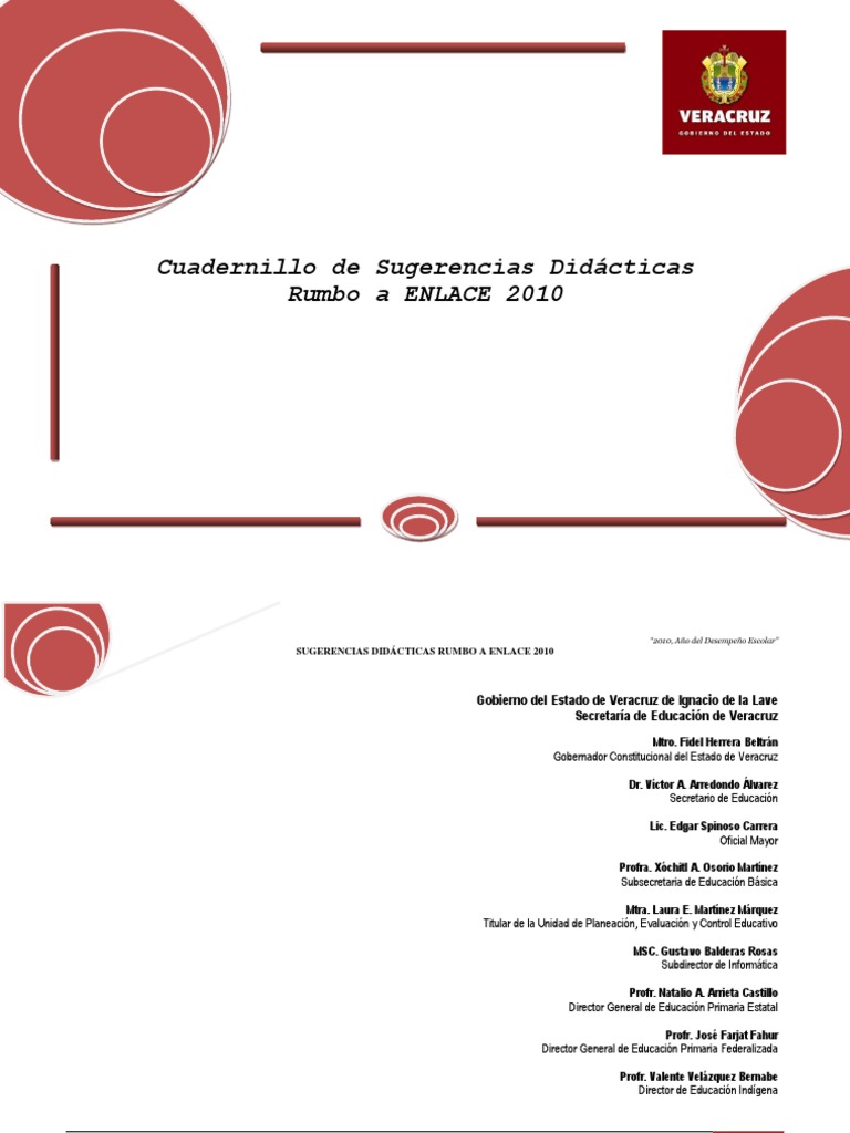 Cuadernillo de Sugerencias Didacticas Enlace 2009 | PDF | Comprensión lectora | Maestros