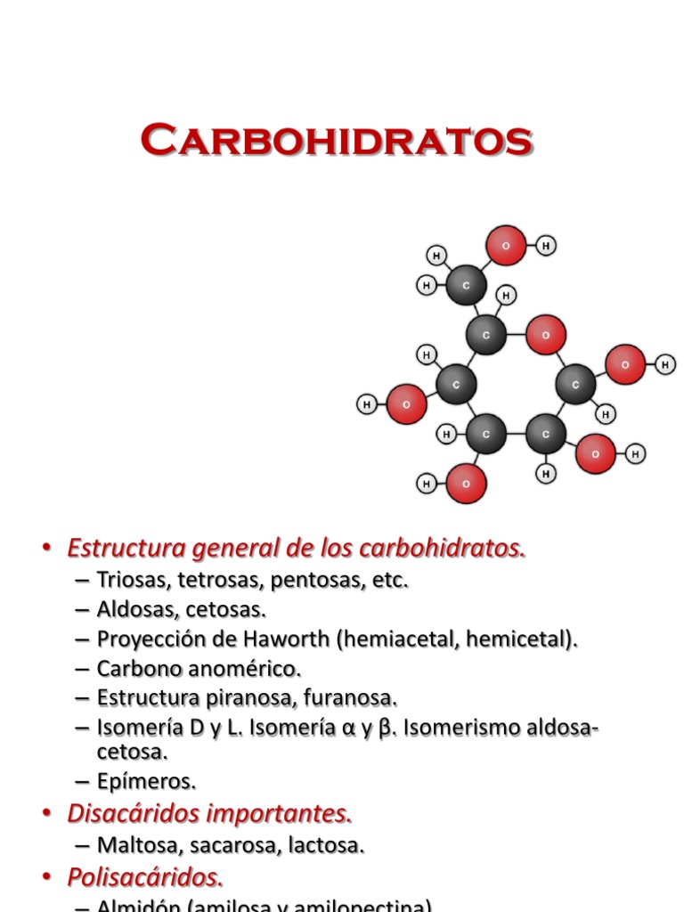 Estructura Básica De Los Carbohidratos Estructura De Carbohidratos.