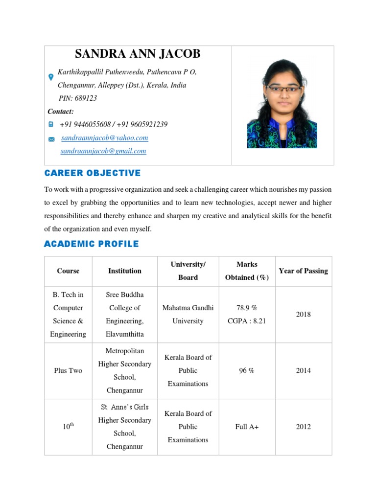 Resume - Sandra | PDF