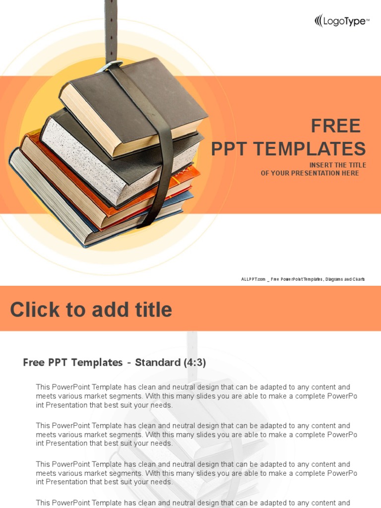 Stack of Books PowerPoint Templates Standard | PDF | Business