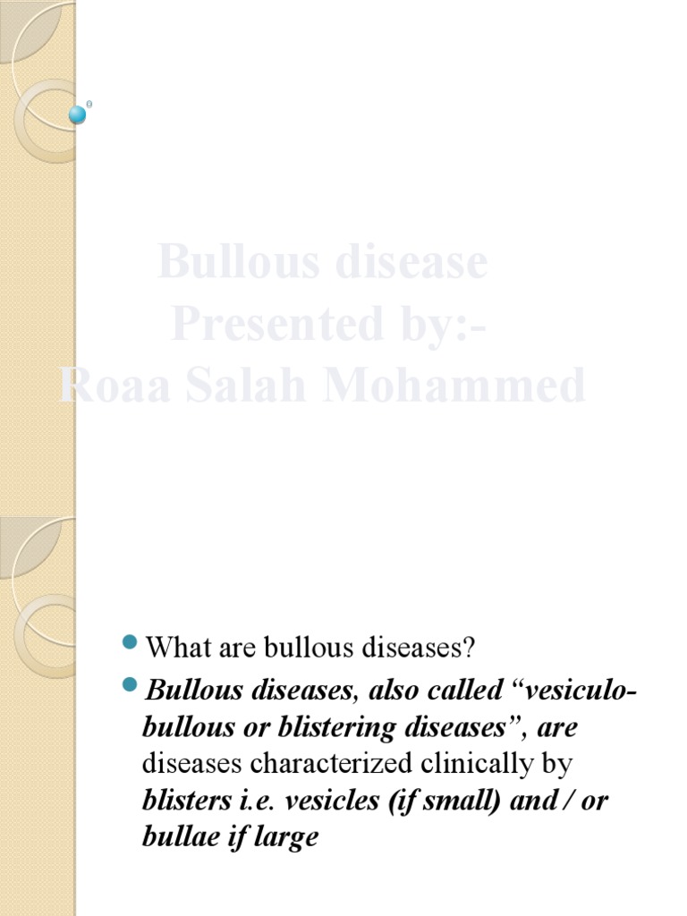 An Overview of Bullous Diseases with a Focus on Pemphigus | PDF ...