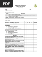 Measuring Basic Observations: OSCE Checklist | PDF | Pulse | Blood Pressure
