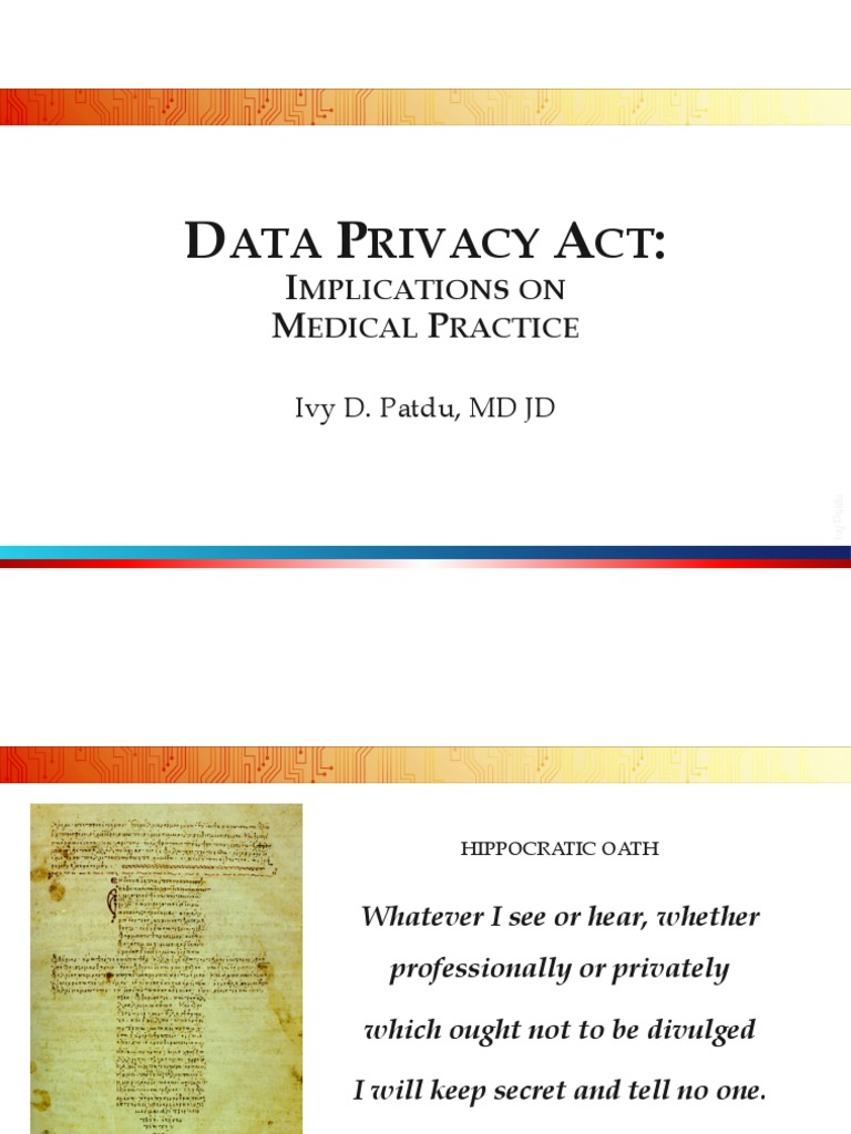 ATA Rivacy CT: Mplications ON Edical Ractice | PDF | Privacy | Consent