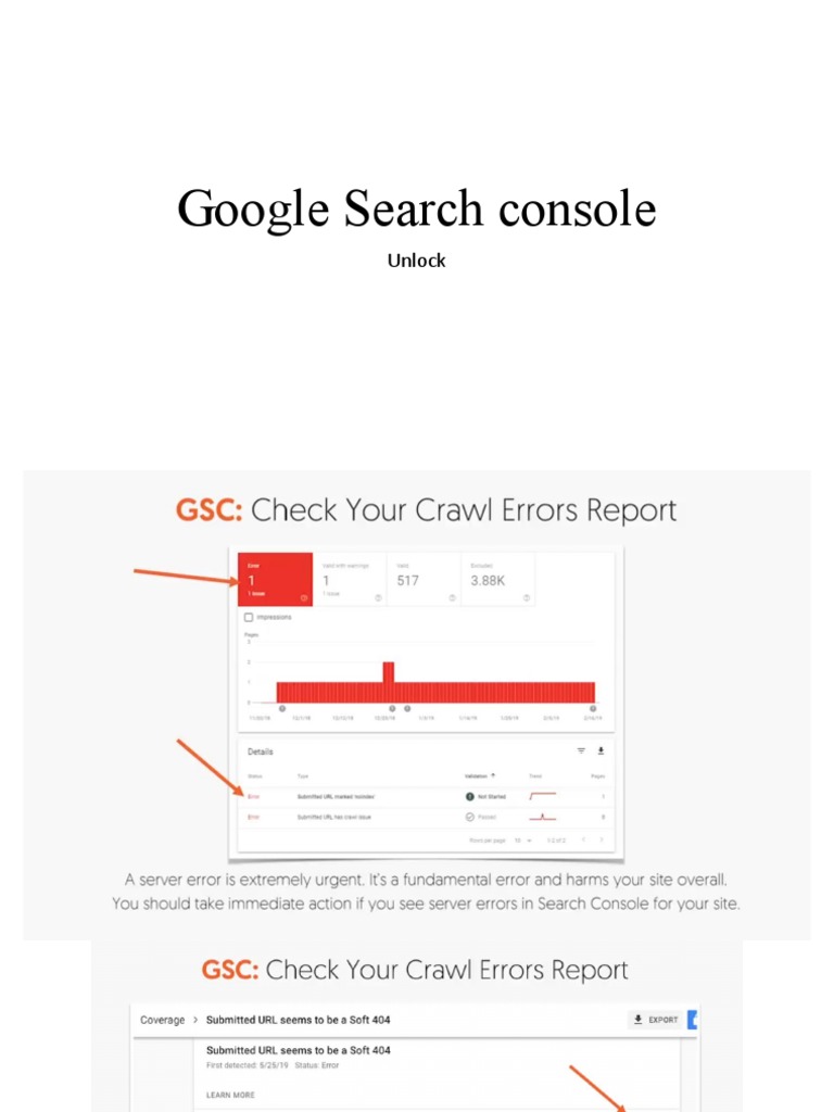 Google Search Console Error Fixes Guide | PDF | Computers