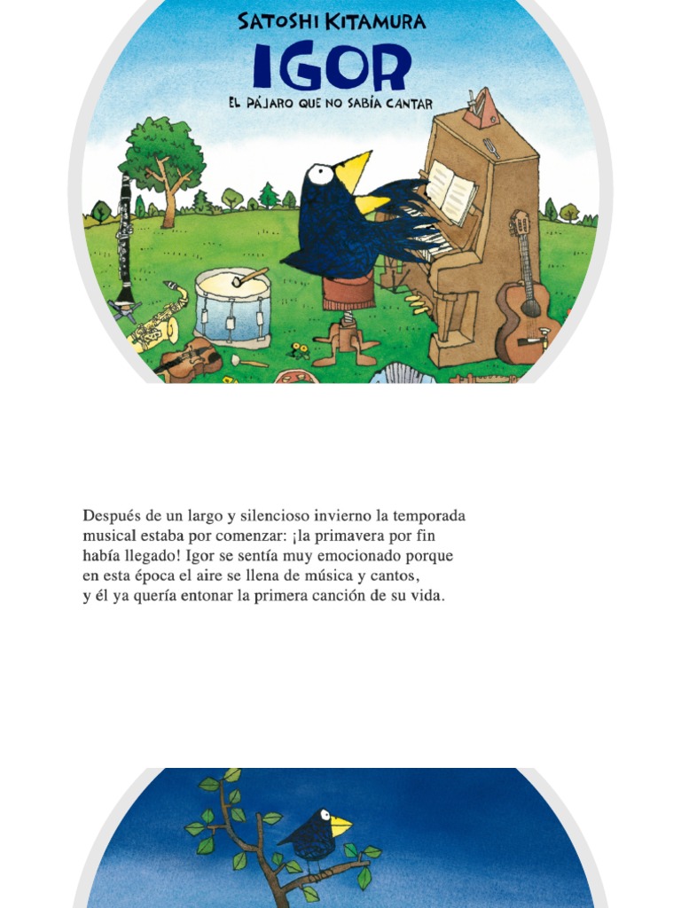 Libro Igor El Pájaro Que No Sabía Cantar | PDF