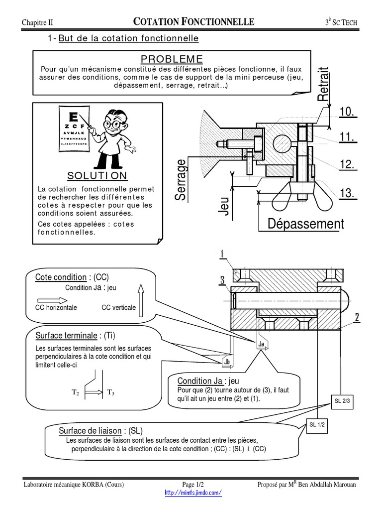Cotation Fonctionnelle: Concepts et Applications | PDF | Ingénierie mécanique | Physique ...