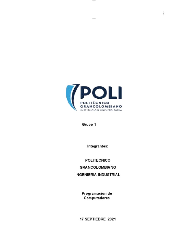 Entrega 1 Escenario 3 Programacion de Computadores en Java Borrador | PDF | Java (lenguaje de ...