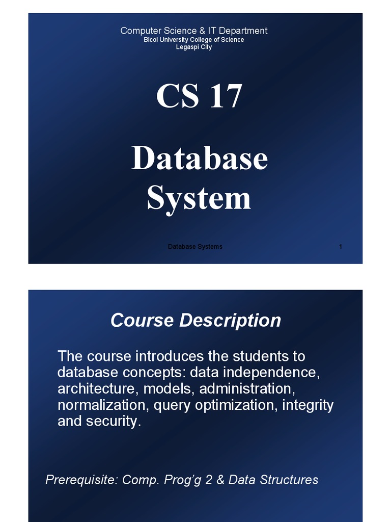 Database Systems - Lec00 | PDF | Databases | Academic Dishonesty