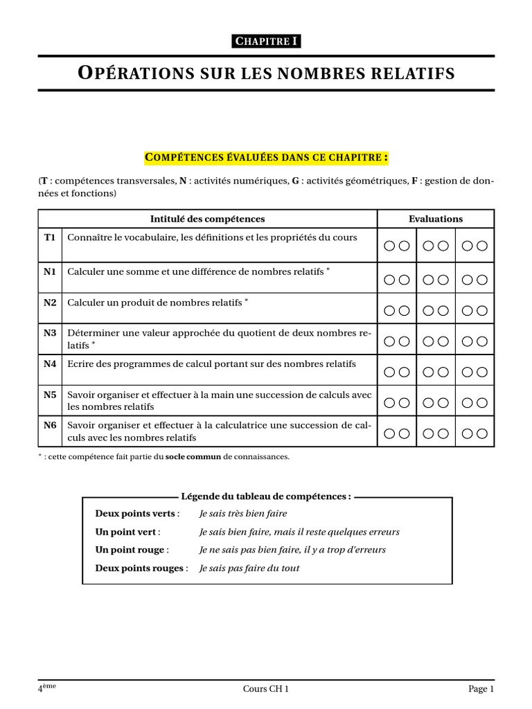 Cours 4 Eme | PDF | Division | Triangle