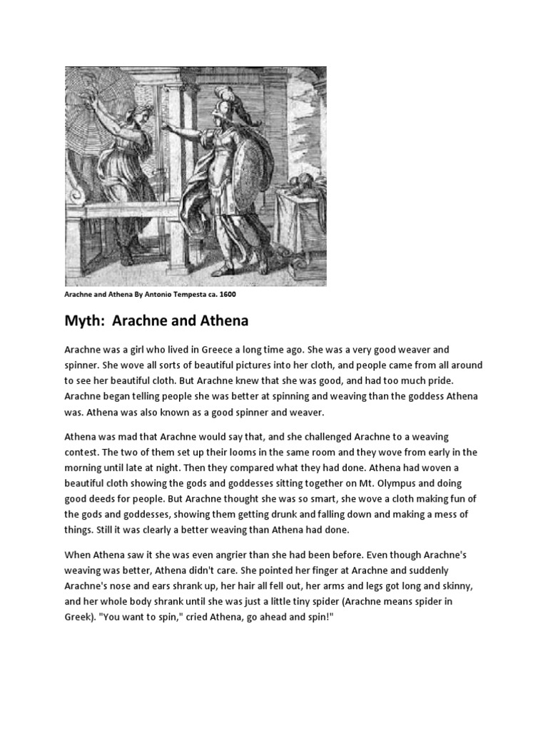 Arachne and Athena by Antonio Tempesta Ca. 1600 | PDF | Art | Poetry