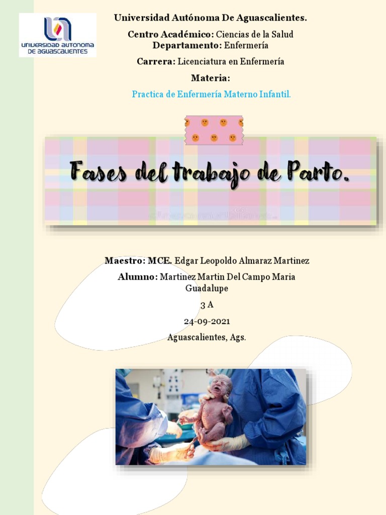 Fases Del Trabajo de Parto | PDF | Parto | Especialidades Medicas
