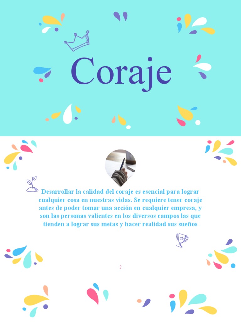 Coraje | PDF | Relaciones personales, crianza y desarrollo personal ...