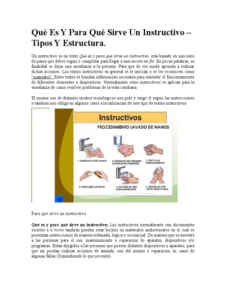 Qué Es Y para Qué Sirve Un Instructivo | PDF | Rectángulo