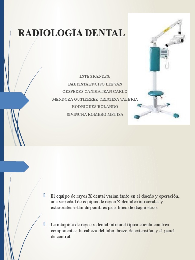 Radiología Dental | PDF | Rayo X | Radiología