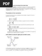 Formulas Sumatoria | PDF
