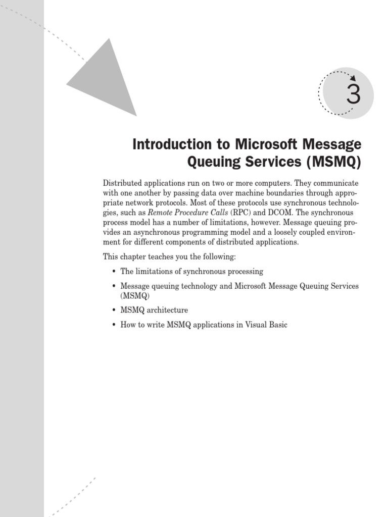 Introduction To Microsoft Message Queuing Services (MSMQ) | PDF | Component Object Model ...
