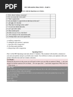 Cambridge Pet Speaking Test Part 2 | PDF