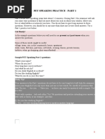Cambridge Pet Speaking Test Part 2 | PDF