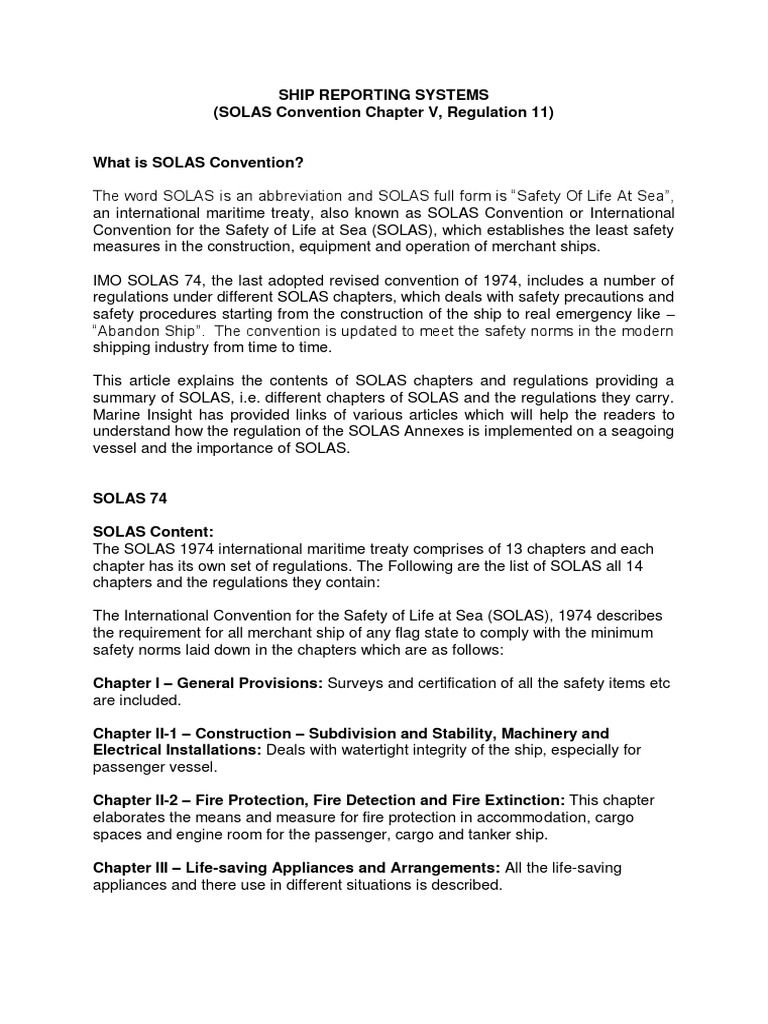 Week 6-7 Ship Reporting System | PDF | Search And Rescue | Ships