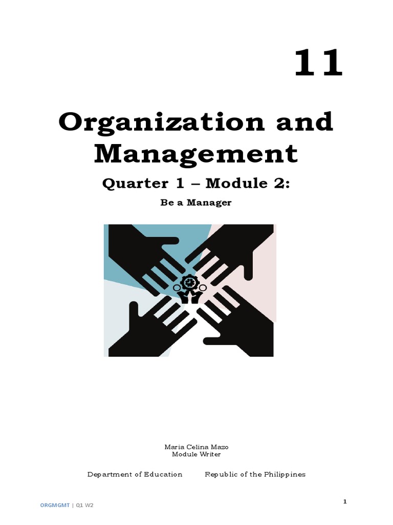 Organization and Management Week 2 | PDF | Career & Growth
