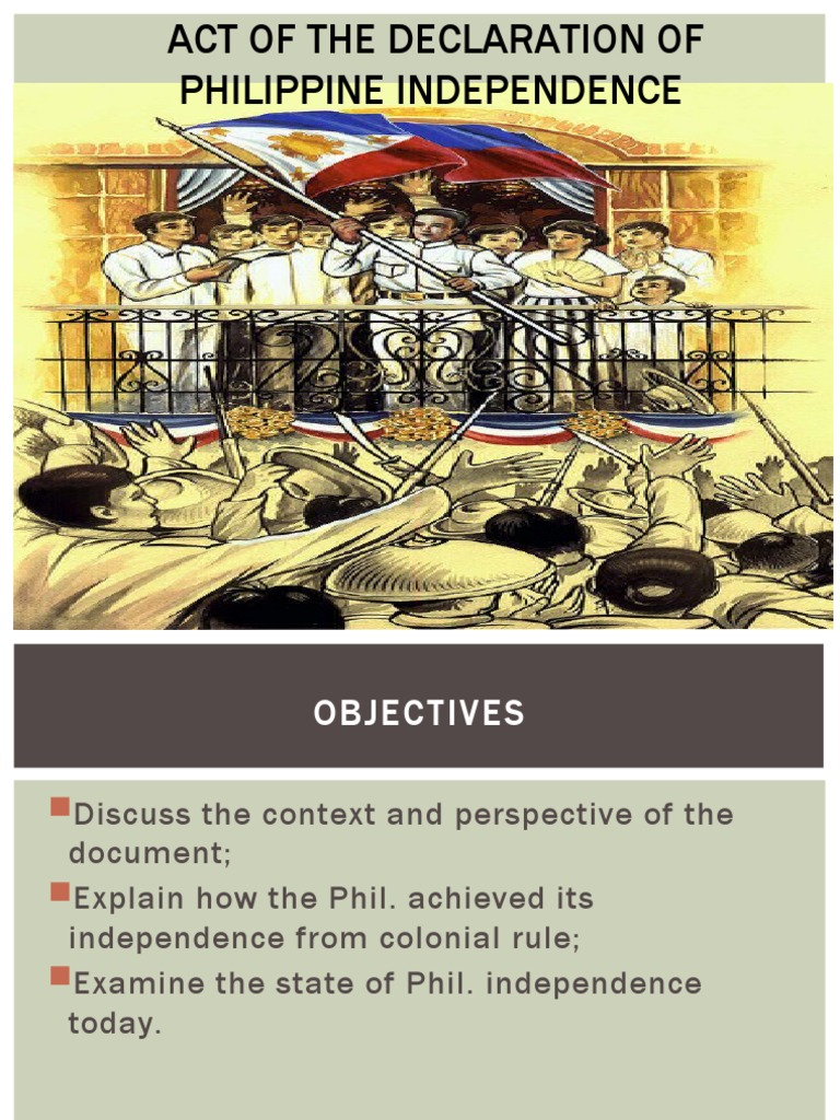 Act of Declaration of Philippine Independence | PDF | Philippines