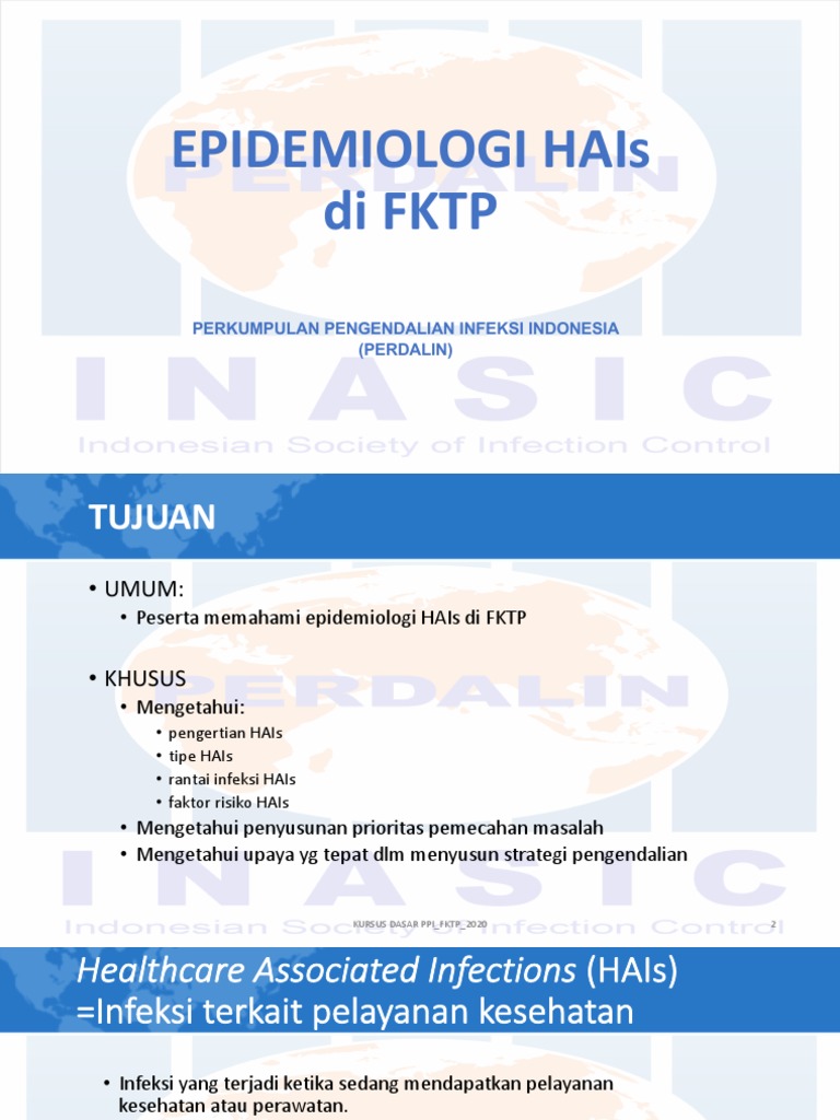 Epidemiologi HAIs di FKTP | PDF | Sains & Matematika