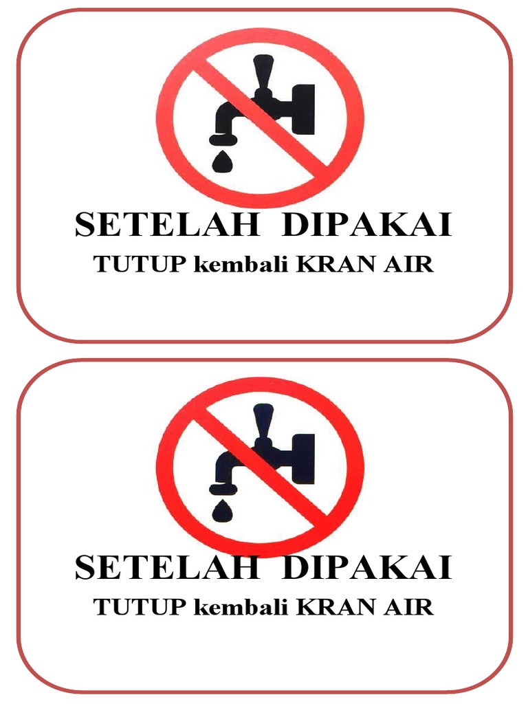 Himbauan Pemakaian Air | PDF