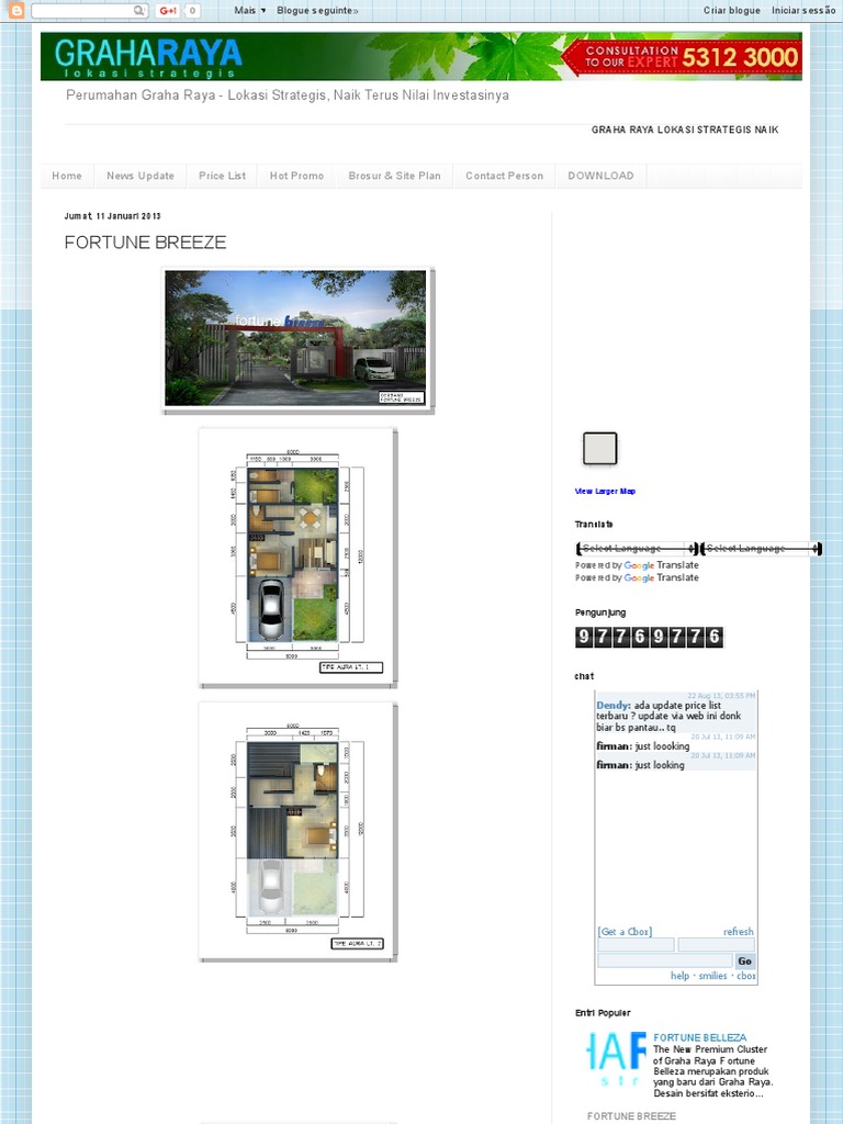 Graha Raya Estate: Fortune Breeze | PDF