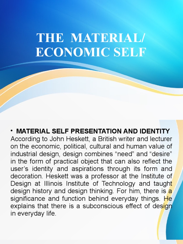 The Material Economic Self | PDF | Consumerism | Behavior