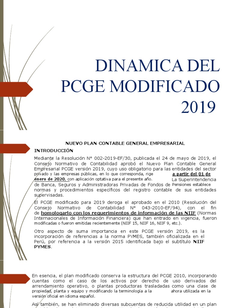 Pcge 2019 Elite - Primera Sesion | PDF | normas internacionales de ...