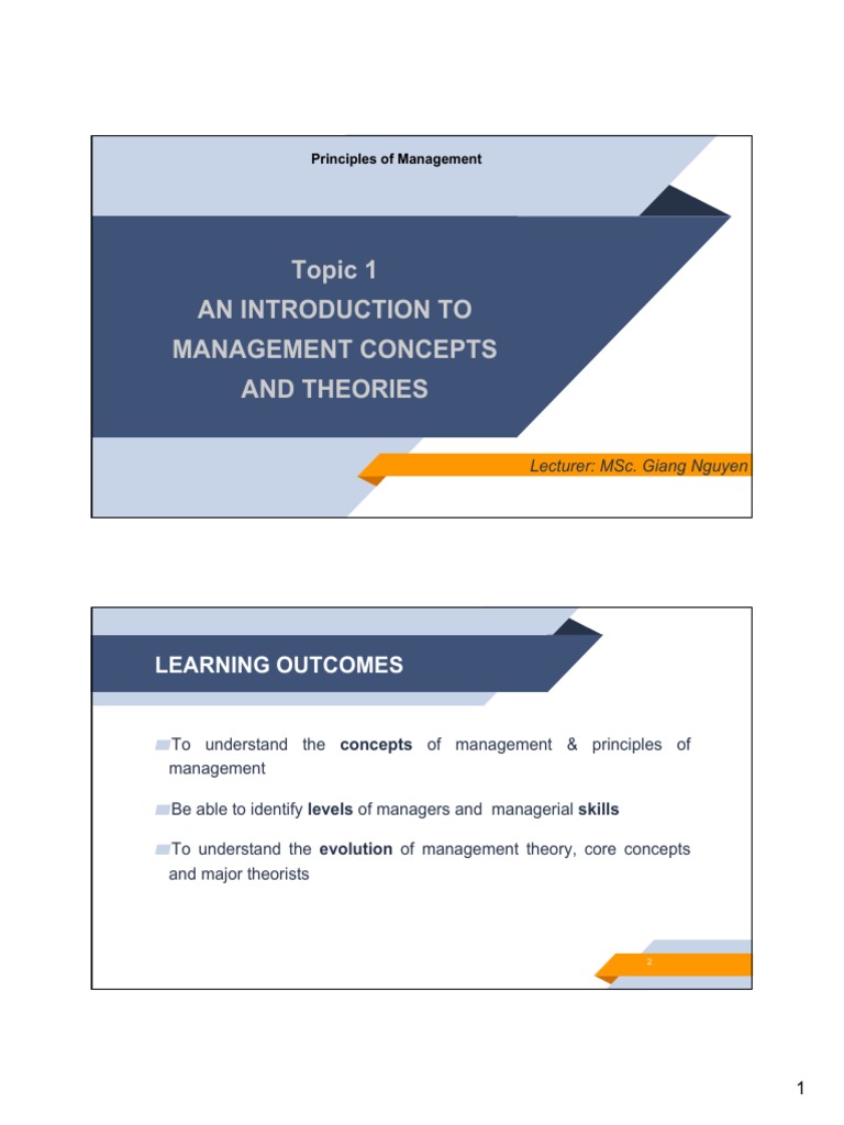 Management Concepts for Students | PDF | Psychological Concepts | Business