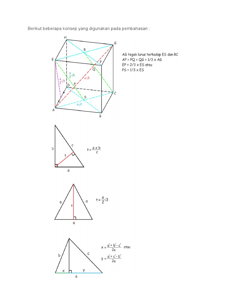 Contoh Soal Geometri Dimensi Tiga | PDF