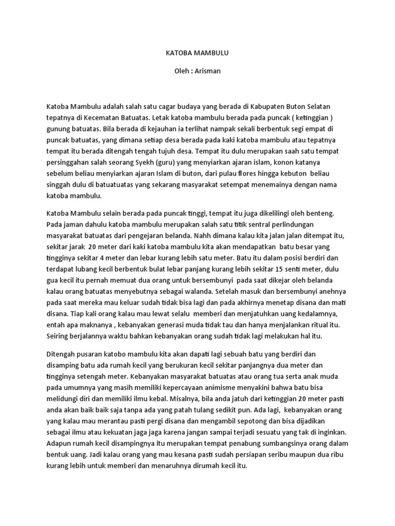 Katoba Mambulu | PDF