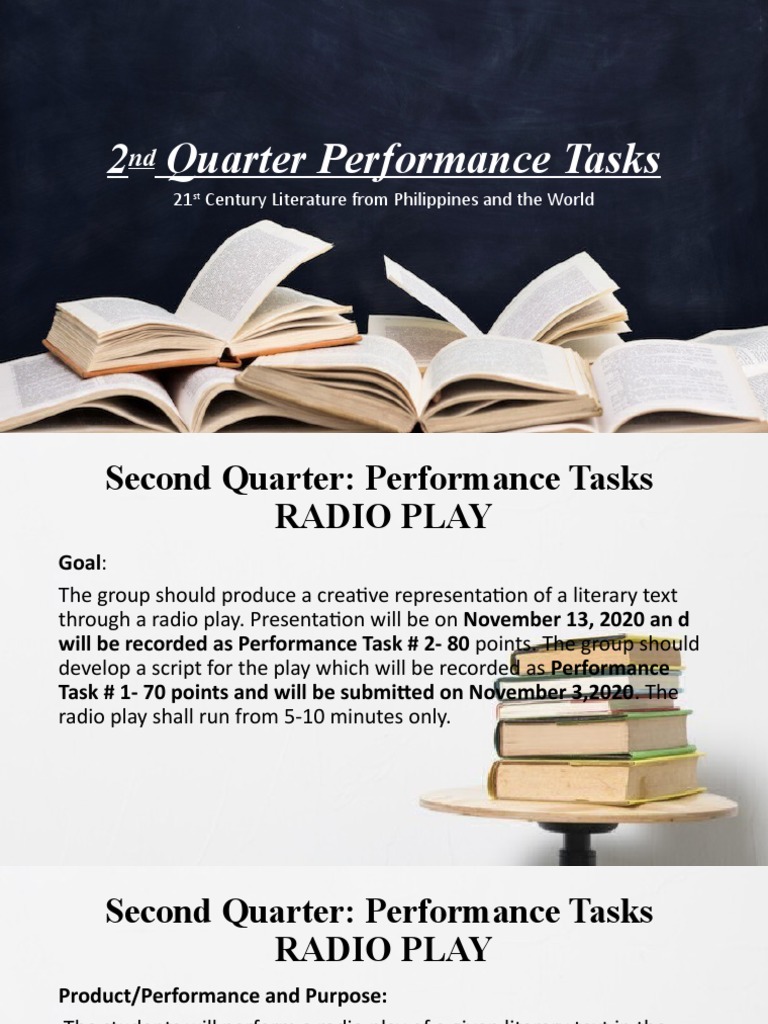 21st Century Literature Performance Tasks | PDF | Language Arts ...