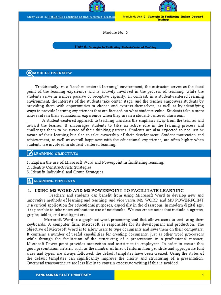 Module 6 Faci | PDF | Constructivism (Philosophy Of Education) | Learning Module 6 Faci | PDF | Constructivism (Philosophy Of Education) | Learning