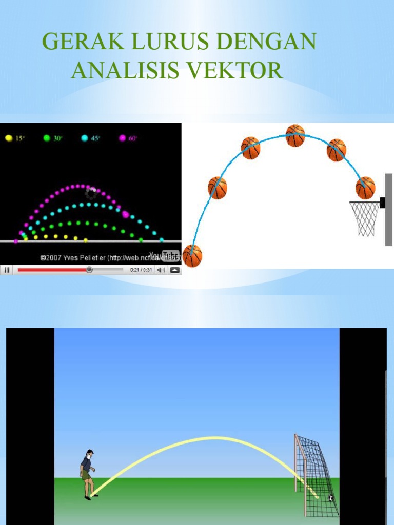 Gerak Lurus Dengan Analisis Vektor | PDF