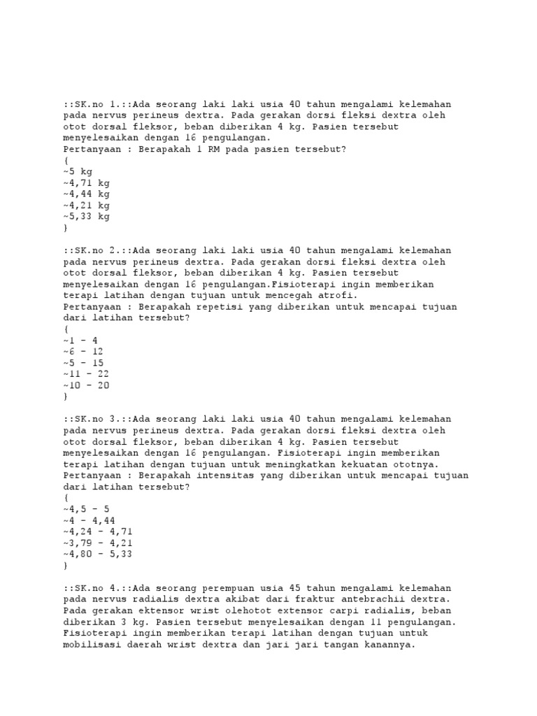 Soal Ukom Neuro SST 2017-1 | PDF