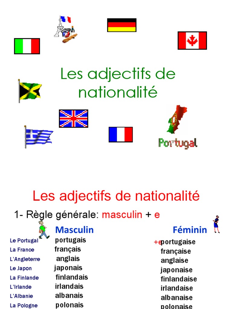 Adjectifs de nationalité en français | PDF | Asie | la communication