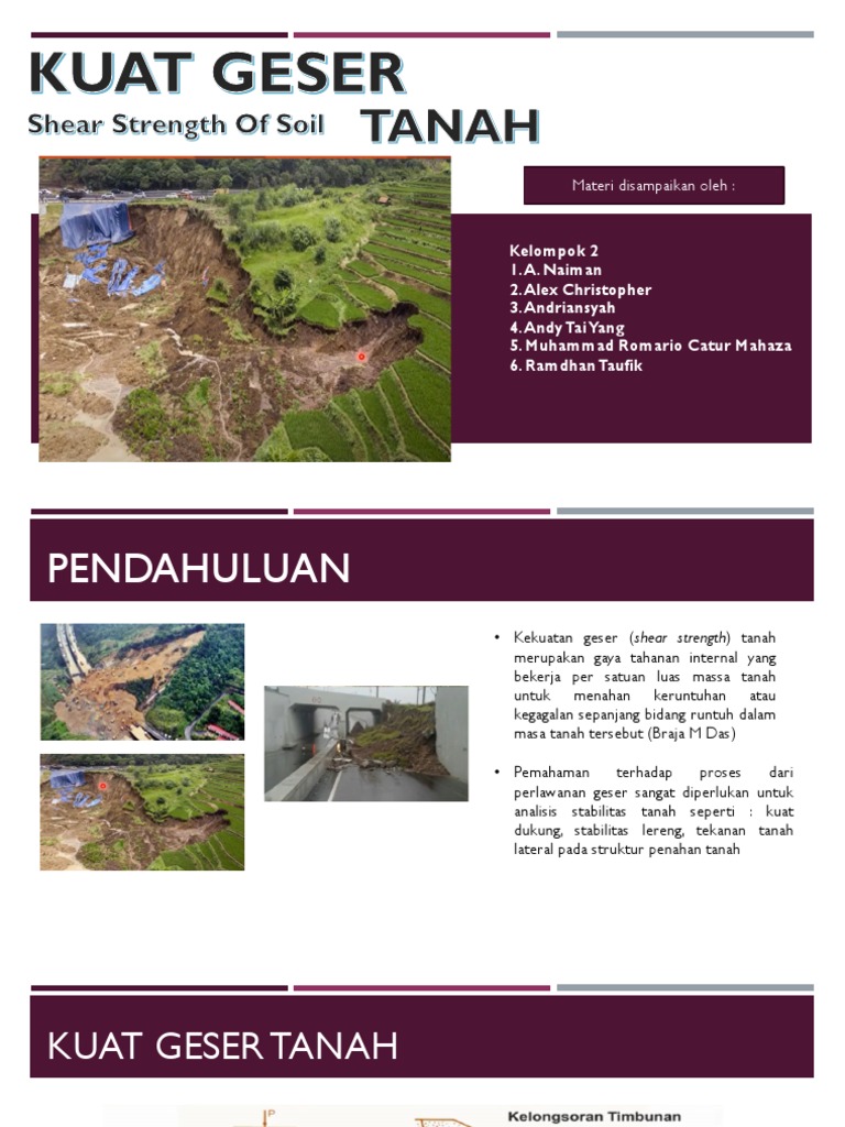 Mekanika Tanah - Kuat Geser Tanah | PDF