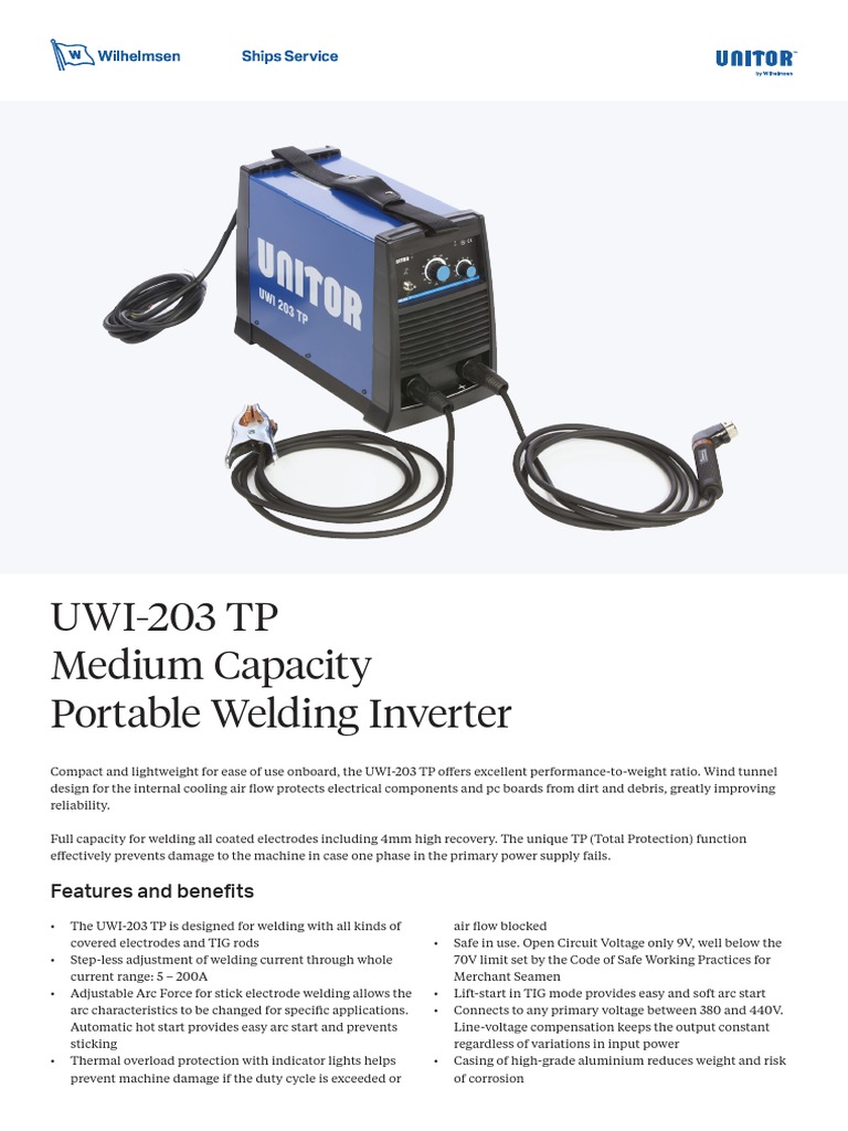 UWI-203 TP Flyer | PDF | Power Supply | Construction