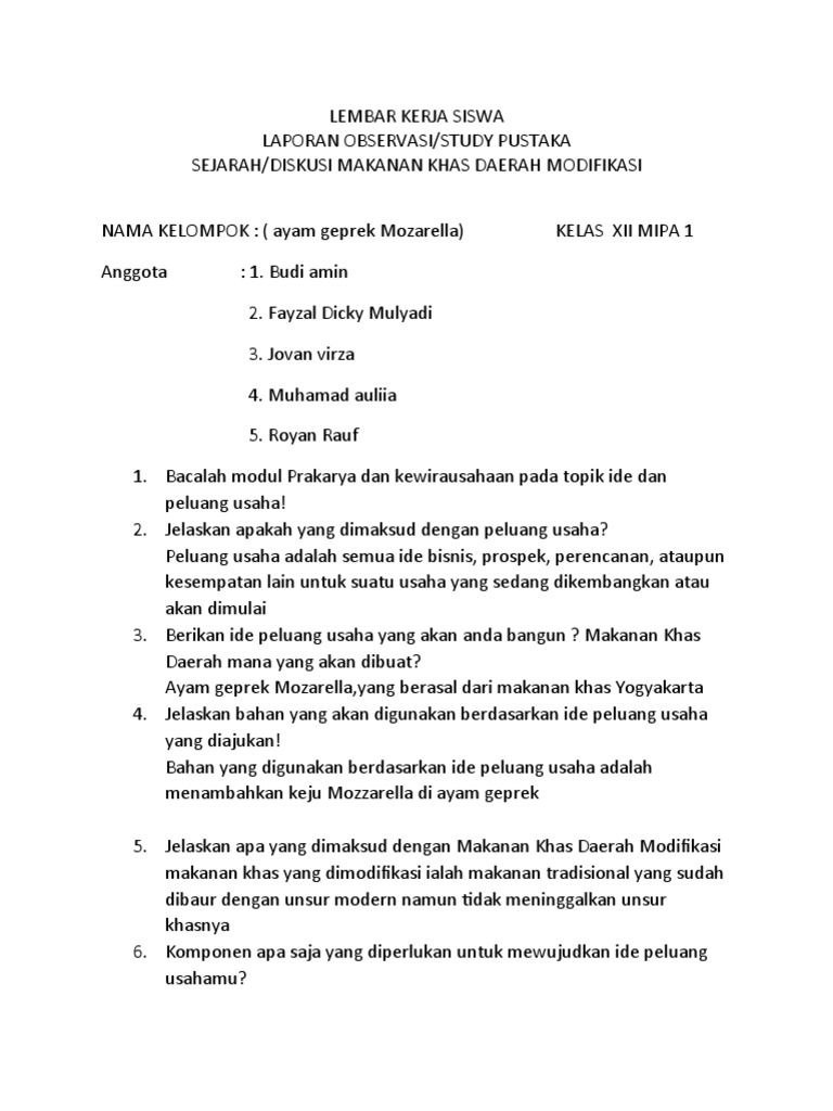 LKS Menentukan MKD Modifikasi Kelompok (Kelompok 3) | PDF