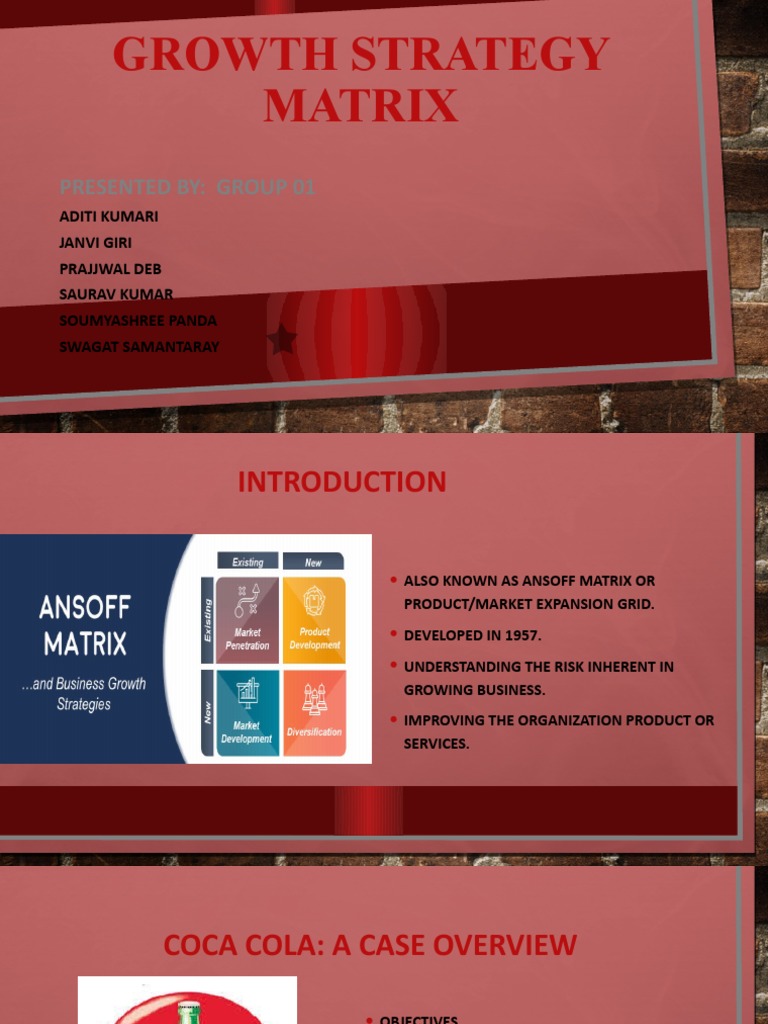 Growth Strategy Matrix | PDF | Business Process | Marketing