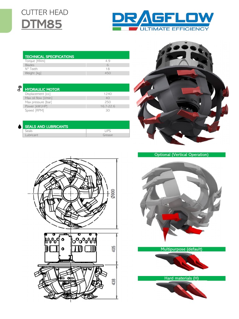 Cutter Head: Technical Specifications | PDF
