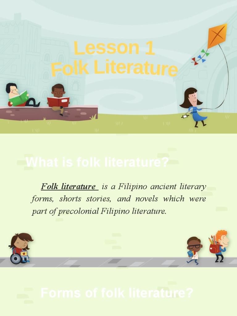 Lesson I and II Folktale and Literary Elements | PDF | Social Science ...