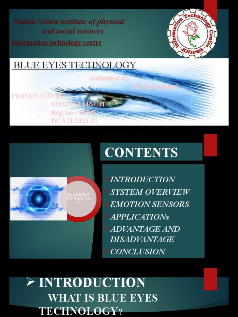 Blue Eyes Technology: Kamla Nehru Institute of Physical and Social ...
