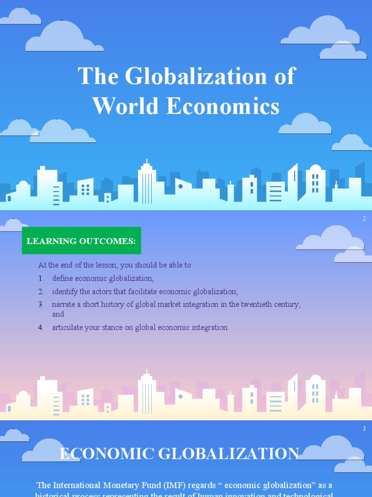 Socio 101 Lesson 2 | PDF | Globalization | Trade