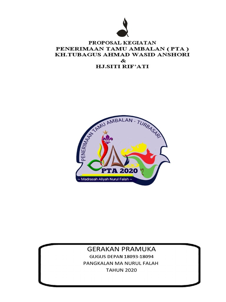 Proposal Kegiatan PTA Pramuka 2020 | PDF