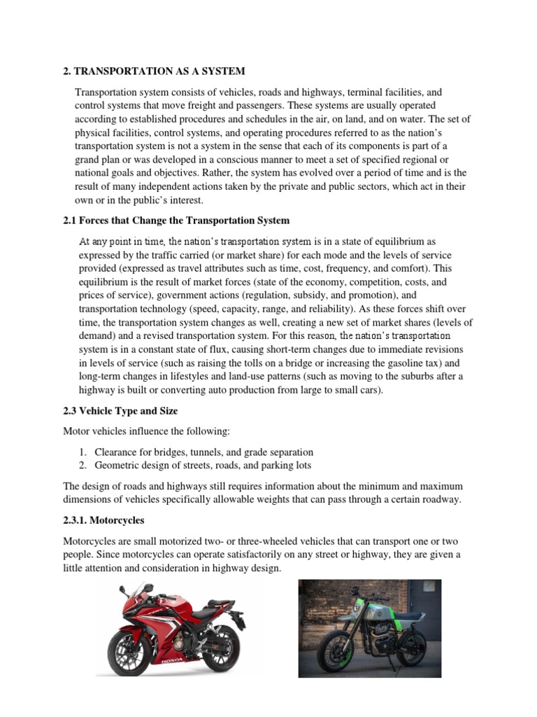 Transportation As A System | PDF | Trailer (Vehicle) | Truck