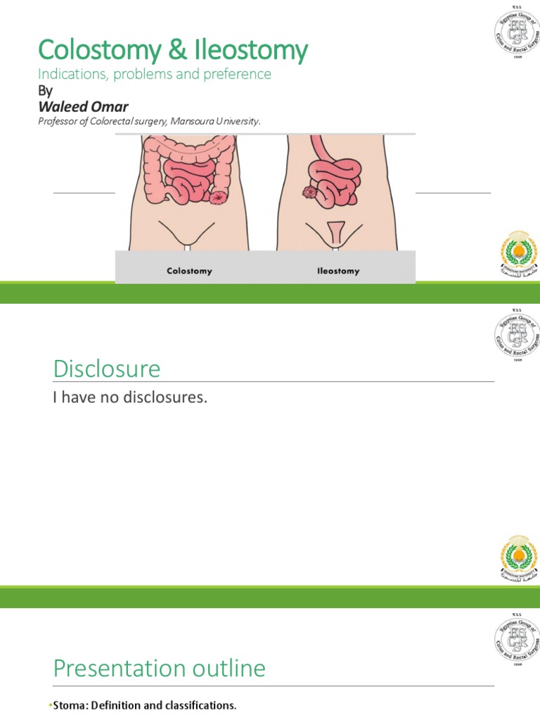Colostomy & Ileostomy: Indications, Problems and Preference | PDF ...